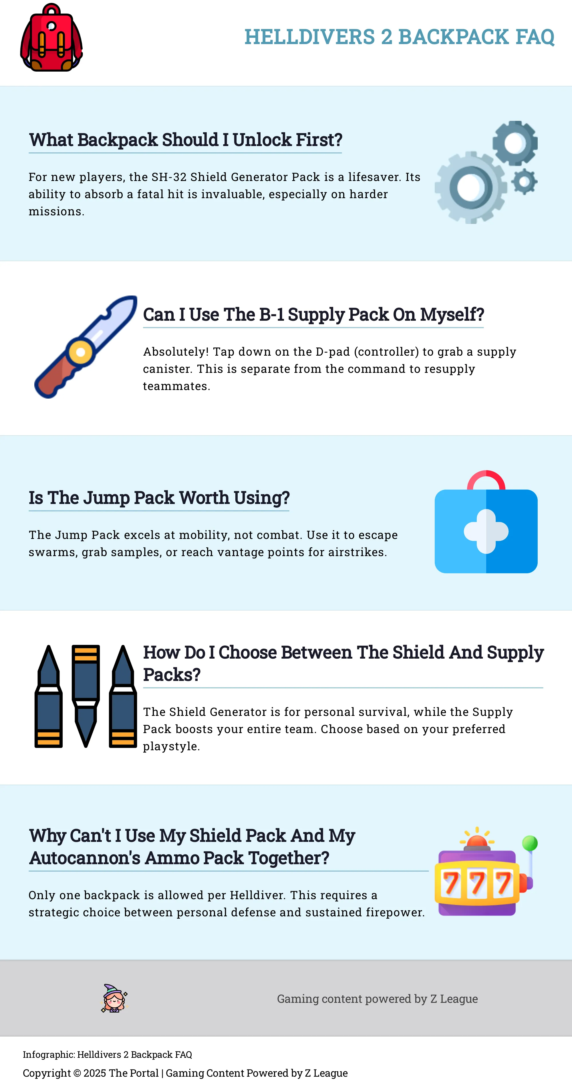 Helldivers 2 Backpacks: A Definitive Tier List